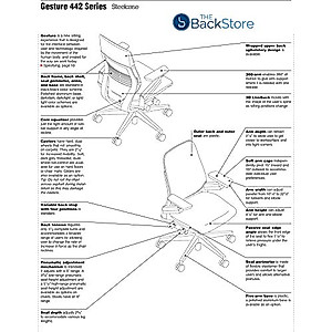Steelcase Gesture Office Desk Chair with Headrest in Elmosoft Genuine Saddle L147 Leather Plus Lumbar Support High Platinum Metallic Frame with Seagull Seat/Back Merle Arms (Light/Light)