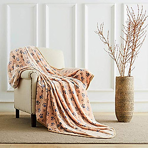 Allisandro Luxurious Dog Blanket, 350 GSM Super Fuzzy Microplush Fleece Pet Blankets for Small Medium Large Dogs and Cats, Brown, 40 x 32 Inches