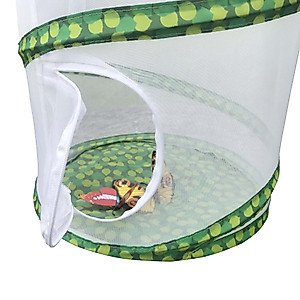 Wisexplorer Butterfly and Insect Garden Habitat Mesh Cage Collapsible Design, Bug Terrarium Pop Up 12" x 14" Tall