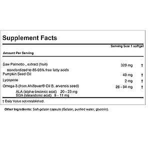 ANDREW LESSMAN Prostate Support Supplement for Men's Health, 360 Softgels, No Additives - Saw Palmetto for Men, Pumpkin Seed Oil, Lycopene & Omega-3 for Prostate Health, Urinary & Bladder Function