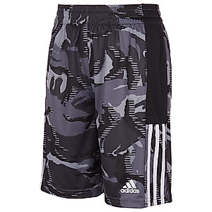 adidas boys Aeroready® Action Camo Shorts, Black, 8-15 Years US