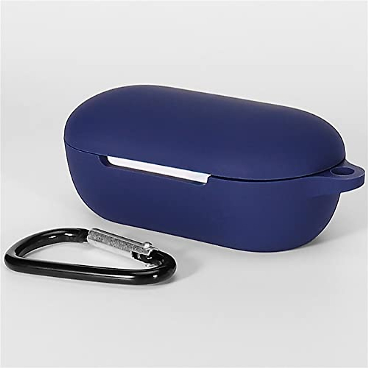 2 Pack DAYJOY Soft Silicone Protective Case Cover Compatible with OnePlus Buds Z2 TWS Earbuds, Protective Skin Sleeve with Key Chain (Black+Blue)