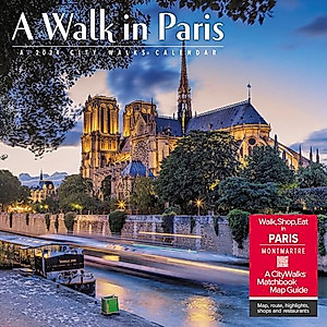 Willow Creek Press A Walk in Paris Monthly 2024 Wall Calendar (12" x 12")