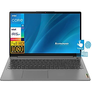 2022 Lenovo IdeaPad 3 15.6" Full HD 1080P Touchscreen Laptop, 11th Gen Intel Quad-Core i5-1135G7 Up to 4.2GHz (Beats i7-1065G7), 12GB DDR4 RAM, 256GB PCIe SSD, Backlit Keyboard, WiFi 6, HDMI, Windows