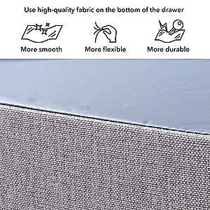 ROMOON Dresser Organizer with 5 Drawers, Fabric Dresser Tower for Bedroom, Hallway, Entryway, Closets - Gray