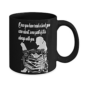 Book Lover Mug (Black) Once You Have Read A Book..., With Image Bookworm Gift, Novelty Gifts, Ceramic Coffee Cup By Vitazi Kitchenware (11 Ounces)