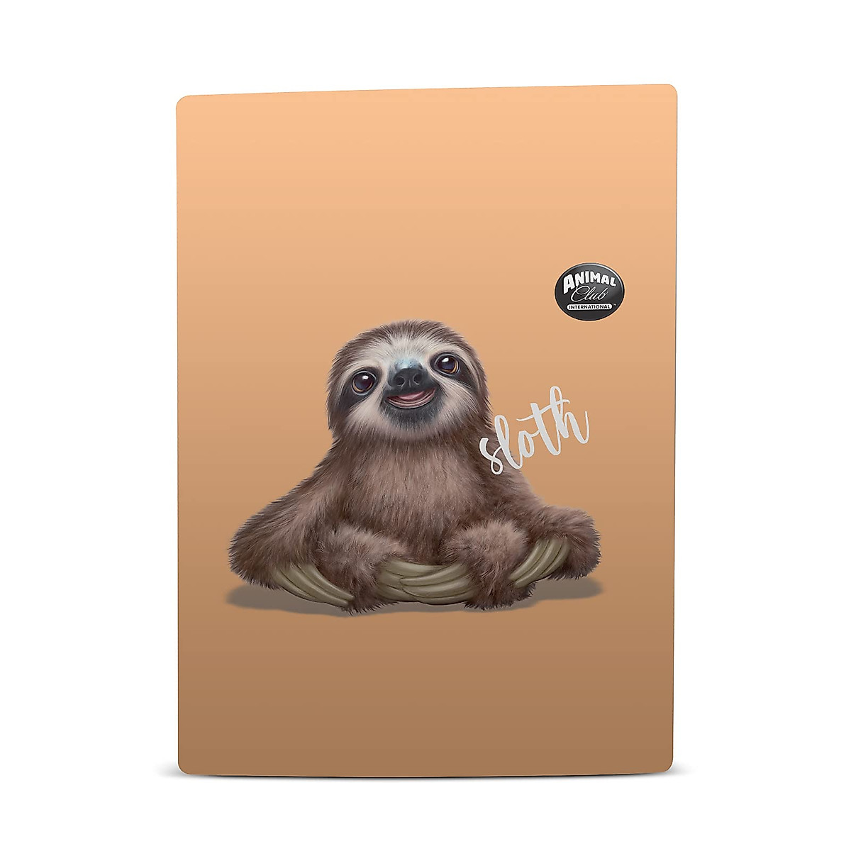 Head Case Designs Officially Licensed Animal Club International Sloth Faces Vinyl Faceplate Gaming Skin Decal Compatible With Sony PlayStation 5 PS5 Digital Edition Console and DualSense Controller