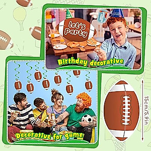 Tenceur 80 Pcs Sports Party Cutout 5.91 Inch Sports Party Decorations Paper Ball Cut Outs with Glue Point Dots Bulletin Board Decorations(Football)