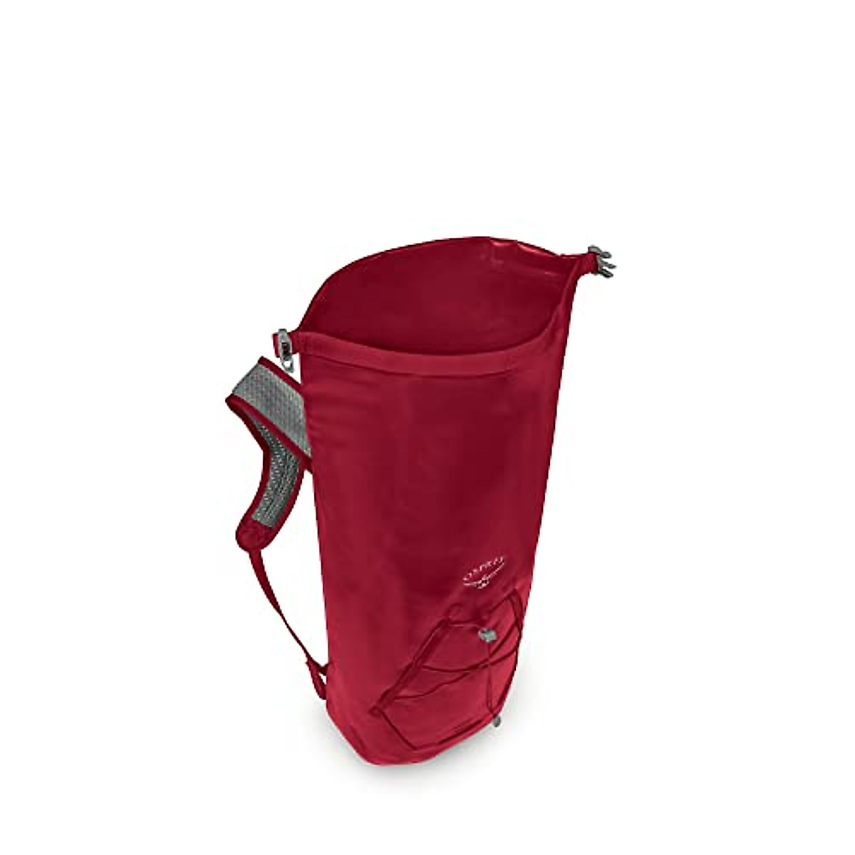 Osprey Transporter 18L Roll Top Waterproof Laptop Backpack, Poinsettia Red