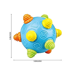 Baby Music Shake Dancing Ball Toy, BPA Free Bouncing Sensory Developmental Ball for Boys and Girls