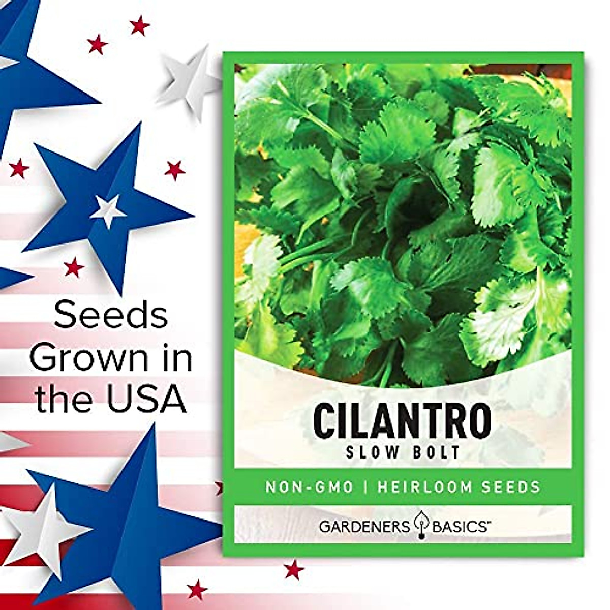 Cilantro Seeds for Planting Heirloom Non-GMO Herb Coriander Plant Seeds for Home Herb Garden Vegetables Makes a Great Gift for Gardening by Gardeners Basics
