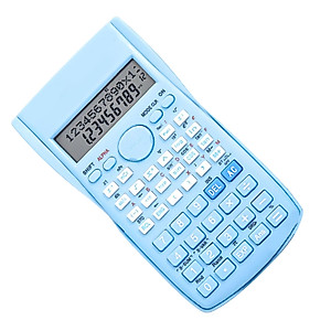 Scientific Calculator 12 Digit 240 Functions Multifunction Large Display Graphing Calculator with Sliding Hard Cover, Suitable for Students (Blue)