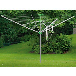 Exaco Novaplus 500 Rotary Clothesline, Silver/Blue