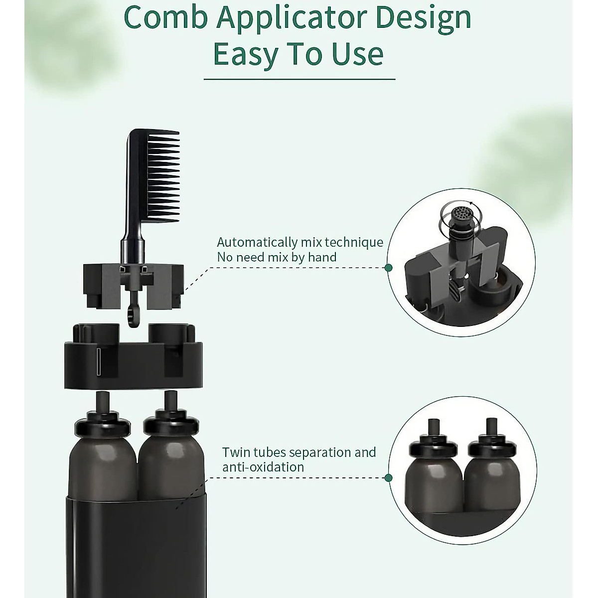 Purple Hair Dye Shampoo Permanent YIZHONG Hair Color For 100% Gray Coverage Women Men Dark Easy Comb Dyeing (grape purple)