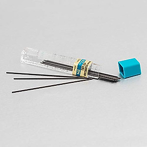 Pentel Super Hi-Polymer Lead Refill, 0.7mm Medium, 2H, 144 Pieces of Lead (50-2H),Gray