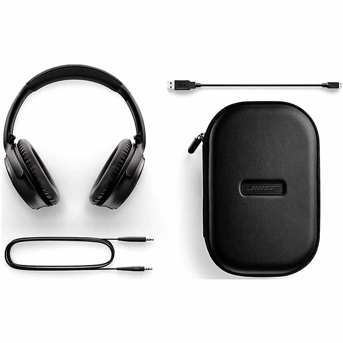 Bose QuietComfort 35 II Wireless Bluetooth Headphones, Noise-Cancelling, with Alexa Voice Control - Black
