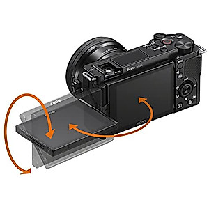 Sony ZV-E10 Mirrorless Camera with 16-50mm + 55-210mm Lenses, 128GB Extreem Speed Memory,Microphone, 120 LED Video Light, Tripod, Spare Battery & Charger -Deluxe Bundle