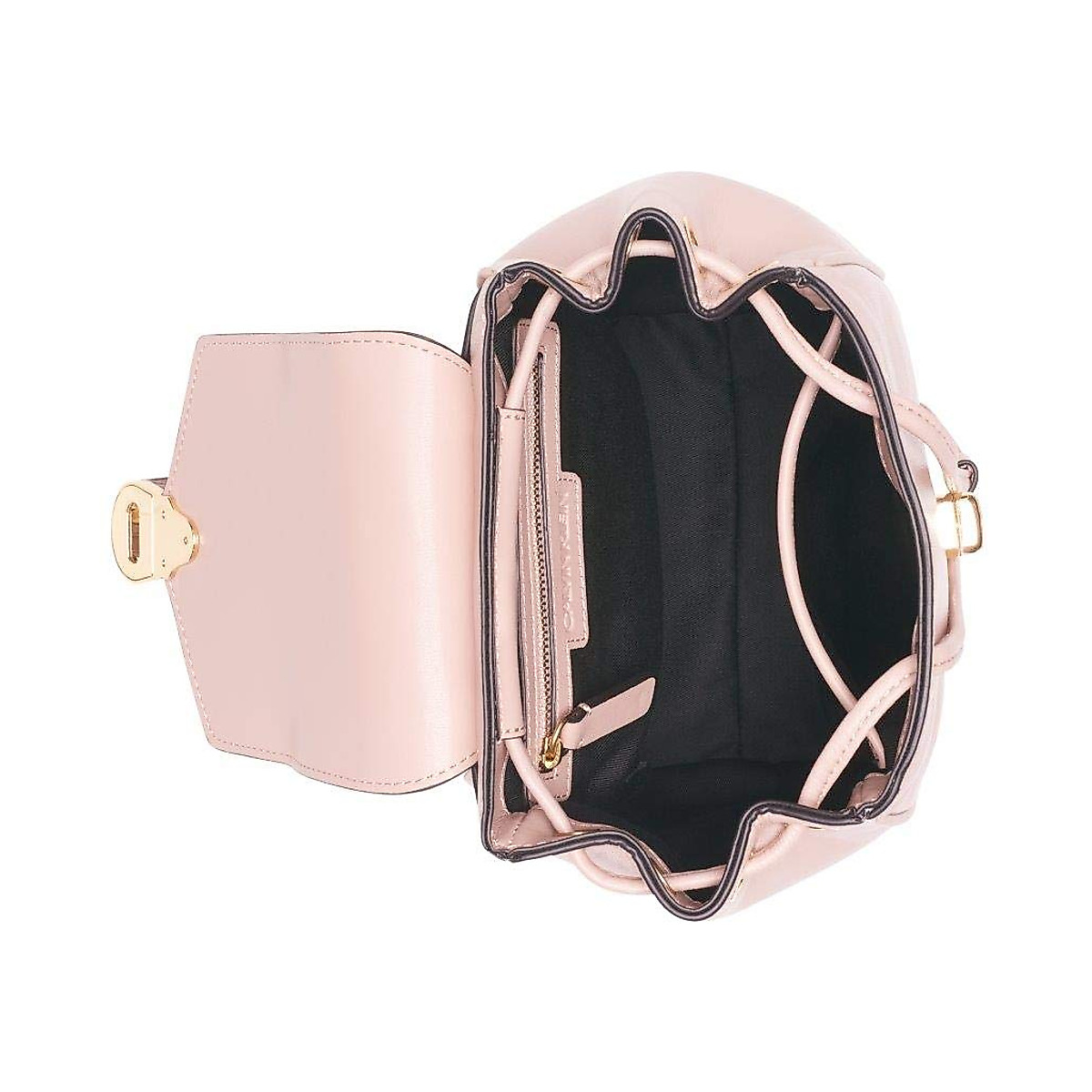 Calvin Klein Soft Lock Lamb Leather Small Convertible Backpack & Crossbody, Pale Rose