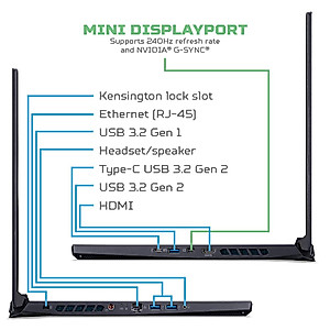 Acer Predator Helios 300 Gaming Laptop, Intel i7-10750H, NVIDIA GeForce RTX 2070 Max-Q 8GB, 17.3" FHD 144Hz 3ms IPS Display, 16GB Dual-Channel DDR4, 1TB NVMe SSD, WiFi 6, RGB Keyboard, PH317-54-70Z5