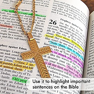 feela 12 Colors Bible Gel Highlighters, Gel Highlighter Markers Study Kit, Good For Highlighting Journal School Office