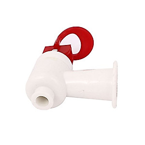 Qtqgoitem Home Push Type Plastic Water Tap Faucet 3/8BSP White Red (Model: b29 ec2 477 abb 44f)