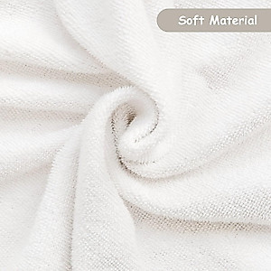 BVOGOS Christmas Bath Hand Towels Set of 2 Blue White Snowflakes Star, Soft Absorbent Decorative Bathroom Kitchen Towels Washcloth 30 x 15 Inch