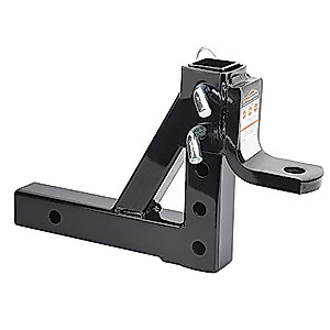 HITOWMFG Class III/IV 8-Position Adjustable Trailer Receiver Ball Mount with 2 Sets Pin&Clips for (GTW 6,000 lbs)