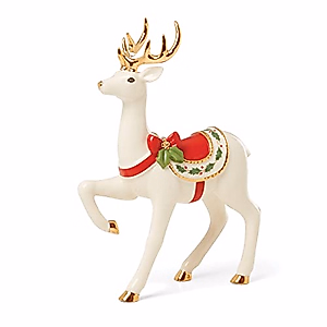 Lenox Standing Reindeer Figurine, 0.99, Multi