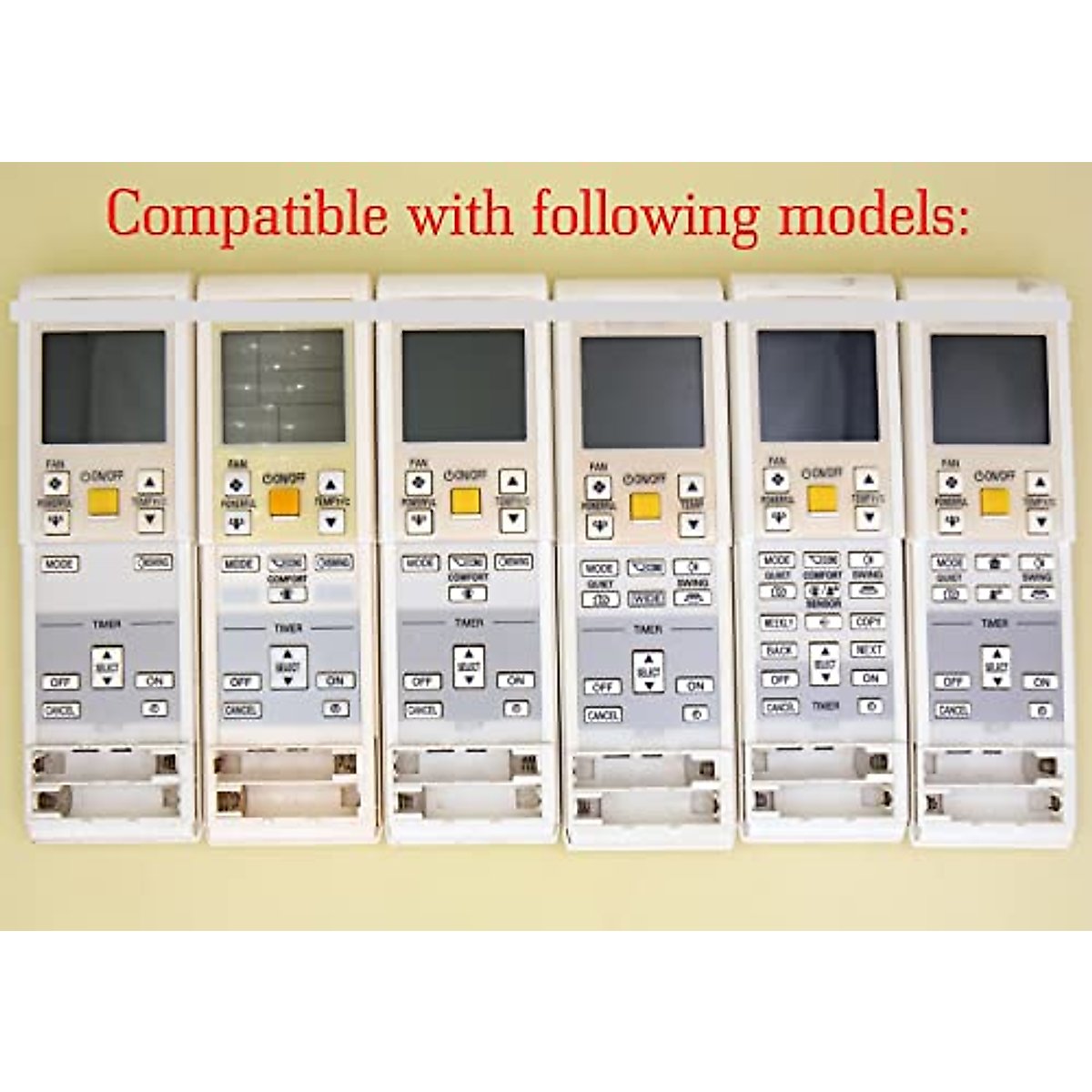 Replacement for DAIKIN AC Air Conditioner Remote Control ARC452A9 ARC452A10 ARC452A19 ARC452A20 ARC452A21 ARC452A23 ARC466A36