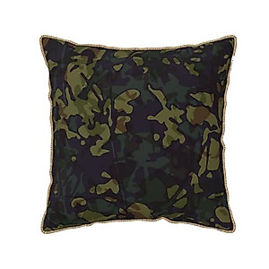 Augenstern Zippered Pillow Protectors Cover Case Camo-Hunting-Grassland Decorative Throw Pillow Cover Square Cushion Case 20"X20"
