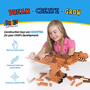Strictly Briks Compatible with Lego Classic Bricks Dinosaur Building Set, Tyrannosaurus Rex, 556 Pieces, 100% Compatible with All Major Building Brick Brands, for Kids Ages 6+