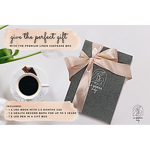 La Morsa baby log book tracker & journal for mom - daily log book to record newborns & babies feeding, poop, sleep & breastfeeding schedule - includes baby growth charts & immunization - bonus LED pen