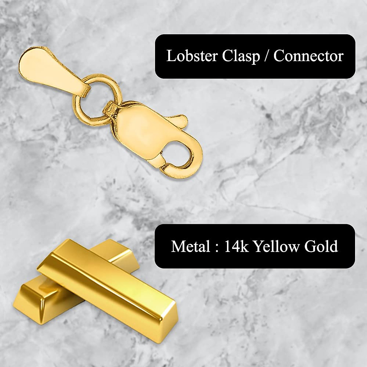 Diamond2Deal 14k Yellow Gold 3.20mm Anchor Chain Anklet 10" Women