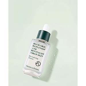 MADECA DERMA Revitalizing Facial Serum with Centella Asiatica, Niacinamide, Collagen & Hyaluronic Acid – Korean Skincare for Hydration, Skin Repair & Moisturizing Dry Skin, CICA Serum (1.69 fl oz)