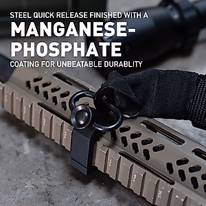 Monstrum Sling Mount with Quick Detach Swivel | Picatinny | 45 Degree Offset