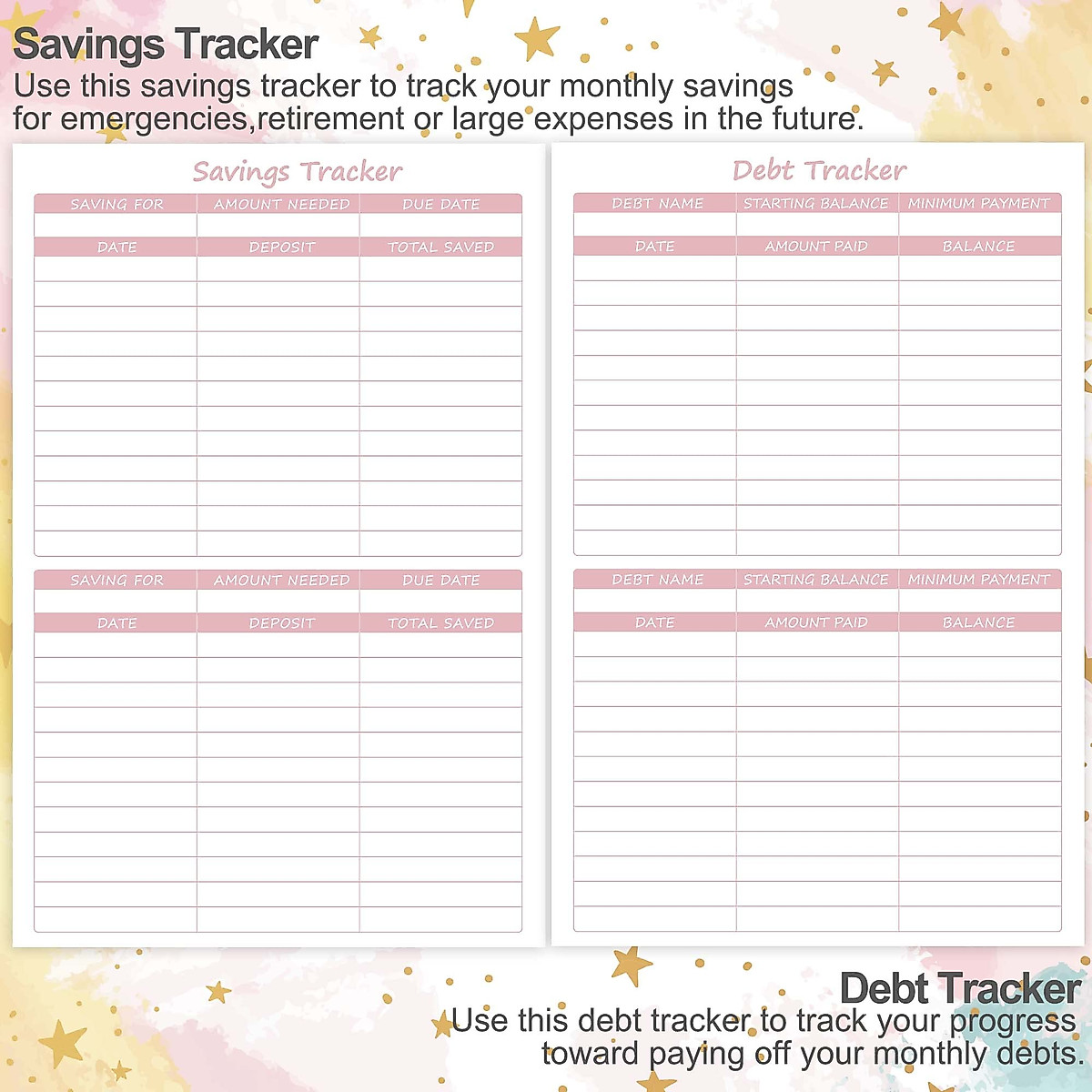 CAGIE Budget Planner 2024 - Budget Planner and Monthly Budget Book, Financial Planner Budget Book with 12 Pockets, Expense Tracker Notebook, Budget Book Planner for 2024, A5, Pink Budget Planner