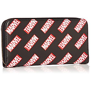 Marvel MV-WLT37 Long Wallet, Black