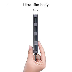 TargetGo USB C Hub with 4 Ports, Aluminum Type USB C to USB 3.0 Adapter for iPhone 15, Laptop, MacBook Pro/Air, iPad Pro, Chromebook, Pixelbook, XPS, Galaxy S10+/S10/S9/S8...