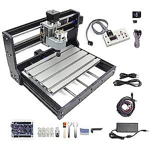 CNCTOPBAOS Upgrade CNC 3018 Pro 3 Axis DIY Mini CNC Router Kit with GRBL Remote Control Offline Controller PVC PCB Acrylic Plastic Wood Cutting Engraving Carving Milling Machine
