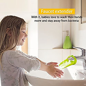 Faucet Extender for Kid, 3 Pack Sink Faucet Extender for Toddler Hand, Wash Helper Bathroom Sink for Babies and Children Fun Hand-Washing Solution