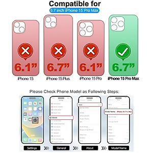 CAVOKAS Case Wallet for iPhone 15 Pro Max Wallet Case with Card Holder, Detachable Magnetic Leather Flip Case, Compatible with MagSafe Wireless Charging, Kickstand Shockproof Cover 6.7 Inch, Black