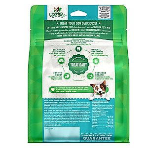 GREENIES Dental Chews Petite Treats for Dogs - TREAT-PAK Package 12 oz. 20 Treats