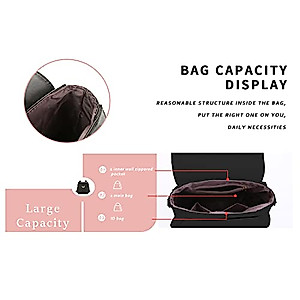 JHVYF Moon Luna Backpack Cute Kitty Cat Shoulder Bag PU Leather Backpack School Bag Black 3034