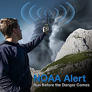 BAOFENG G11S GMRS Radio, NOAA Weather Radio Walkie Talkie Rechargeable, Long Range Two Way Radio with Earpiece, DIY GMRS Repeater Channels, Rechargeable GMRS Handheld Radio, 1 Pair