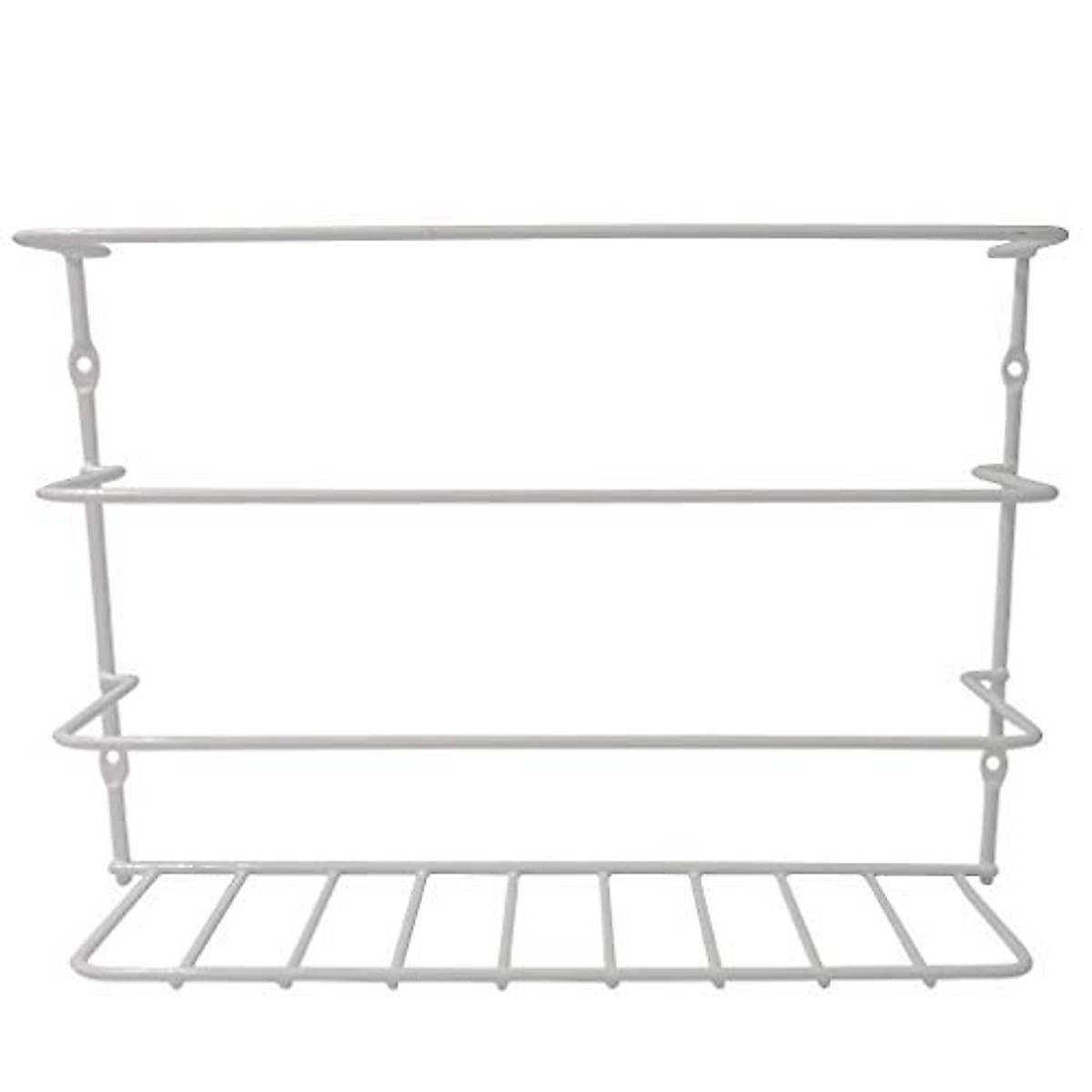 Evelots Cutting Board/Wrap/Foil/Wax Paper Storage Rack-Wall/Door Mount-White