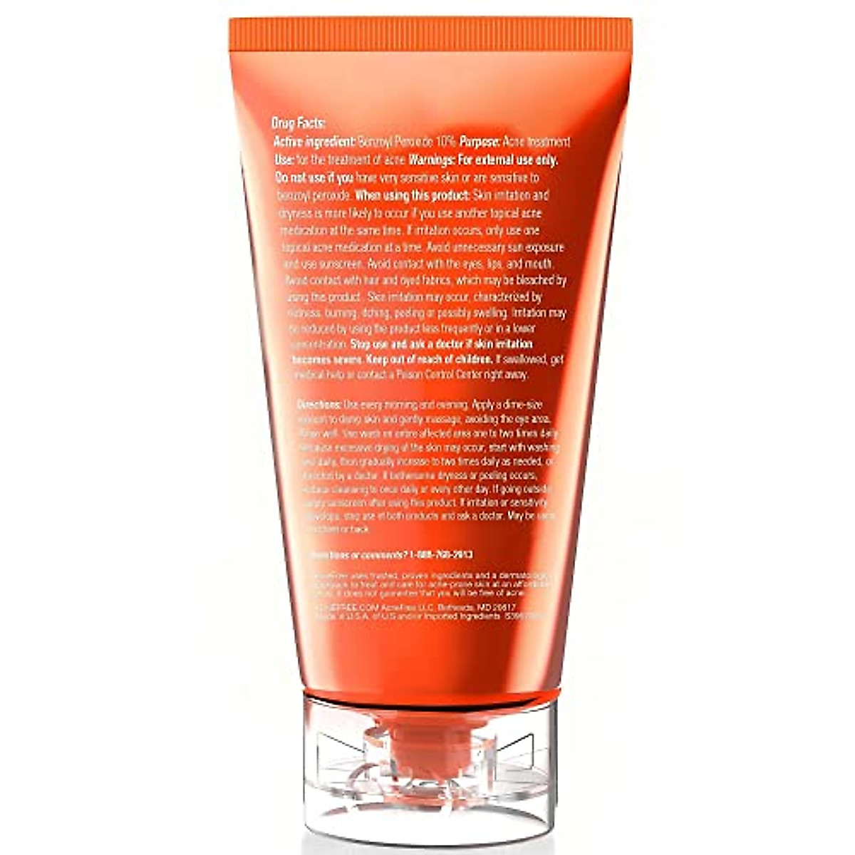 AcneFree Severe Acne 10% Benzoyl Peroxide Foaming Cleansing Wash, 5 Ounce