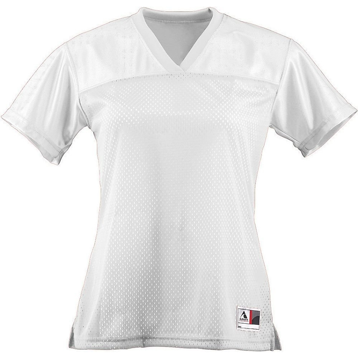 Augusta Sportswear Women's Standard Junior Fit Replica Football Tee, White, Small