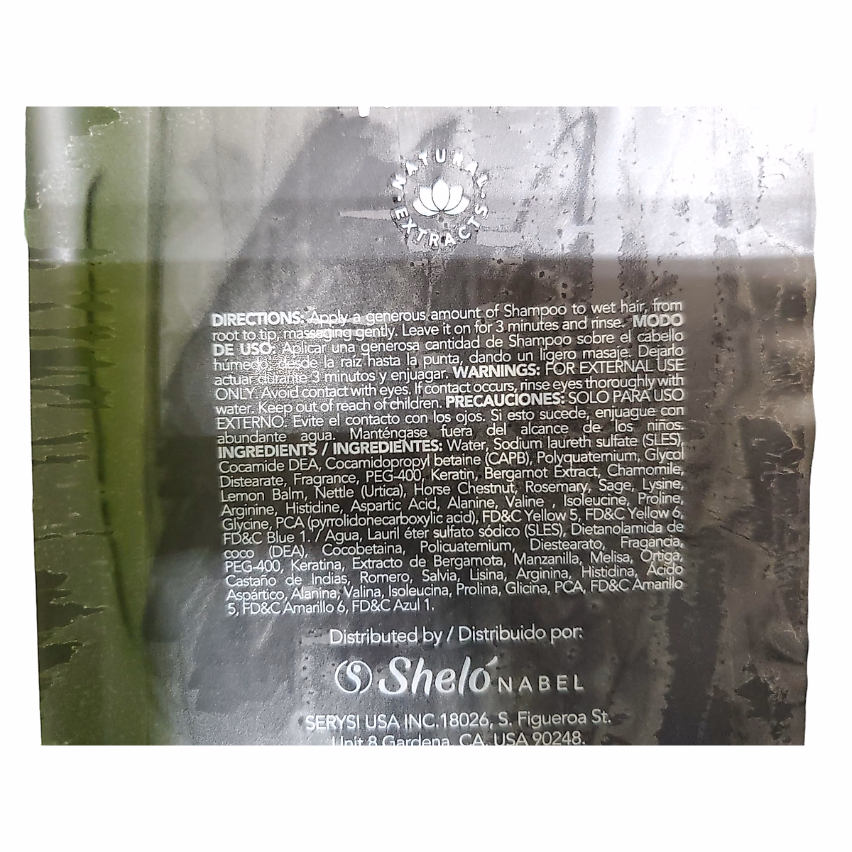 Bergamot Shampoo Caida de Cabello Fragil Quebradizo Champu Bergamota