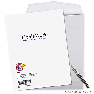NobleWorks Jumbo Humorous Birthday Paper Card 8.5 x 11 Inch with Envelope (1 Pack) Big, Jumbo Bday Jumbo Asses Birthday J0690