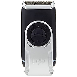 Braun MobileShave M-90 Travel Shaver Silver (Precision Trimmer, Smart Foil, Wide Floating Foil, Washable)